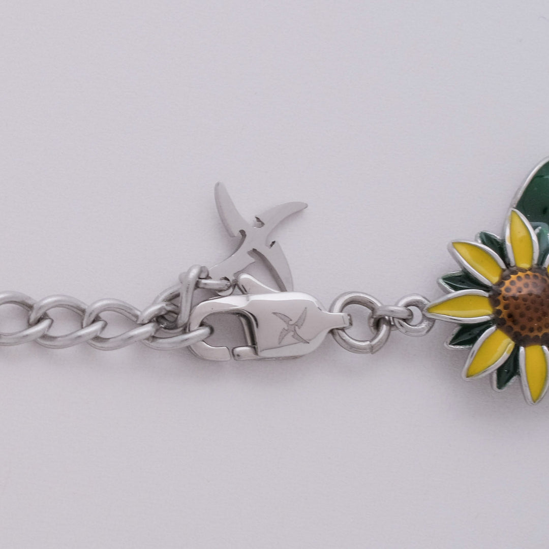 Enamel Flora Chain (Stainless Steel) – Kuyashii Jewelry