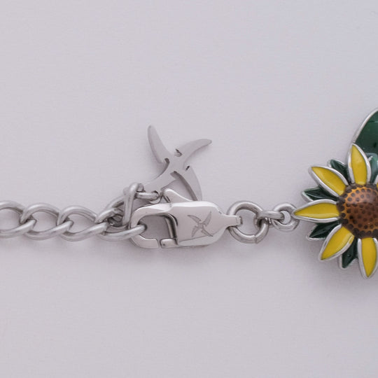 Enamel Flora Chain (Stainless Steel) – Kuyashii Jewelry
